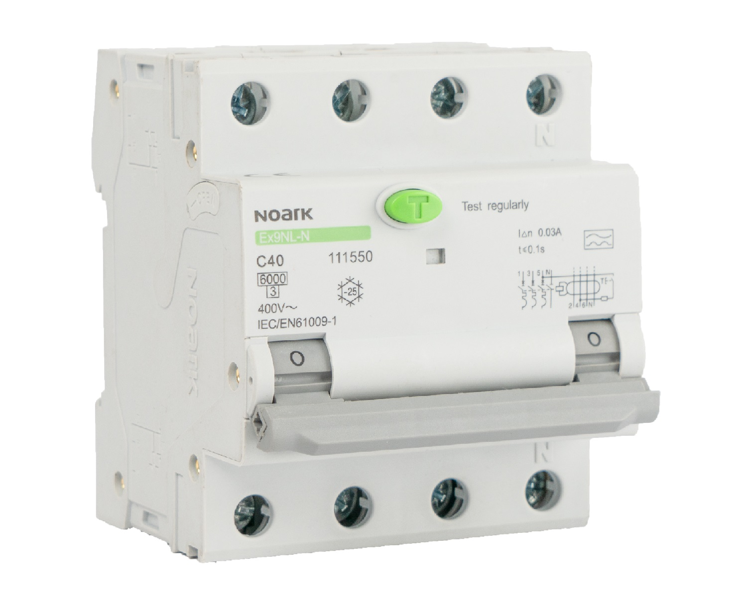 INTRERUPATOR AUTOMAT DIFERENTIAL RCBO 3P+N 40A|6KA|C|30MA NOARK 111518 - BADUC Magazin Online ...